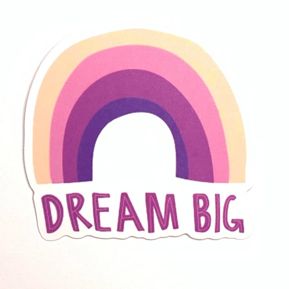 Accessories | Dream Big Vinyl Sticker | Poshmark